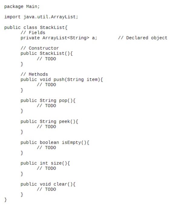 Solved // Main tester file for your use (DO NOT MODIFY | Chegg.com