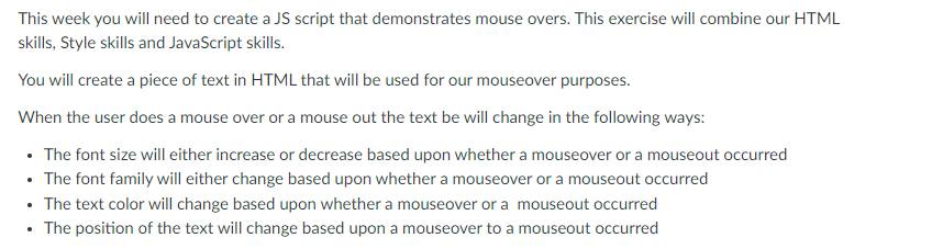 Solved This week you will need to create a JS script that | Chegg.com
