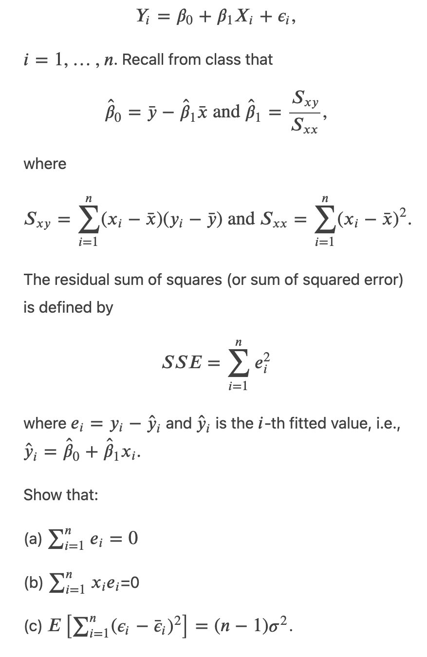 Solved Suppose {𝜖𝑖} is a sequence of 𝑛 independent normal | Chegg.com