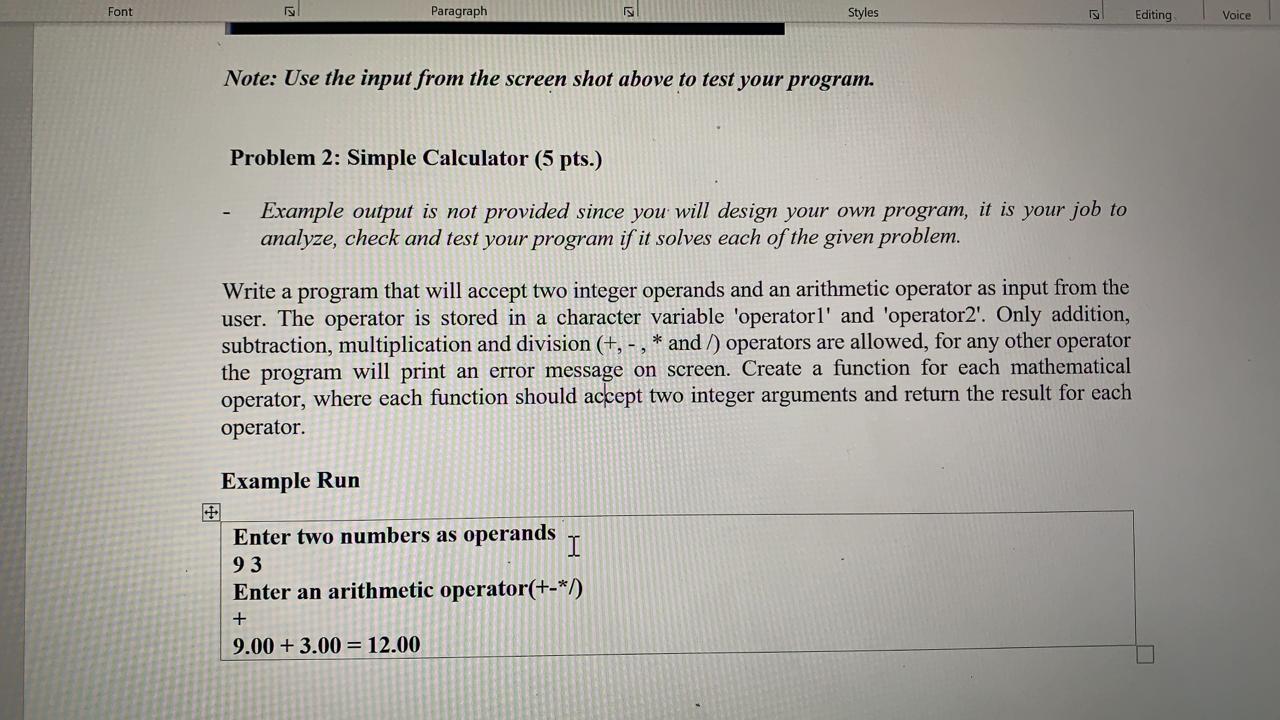 Solved Font Paragraph Styles Editing Voice Note: Use the | Chegg.com