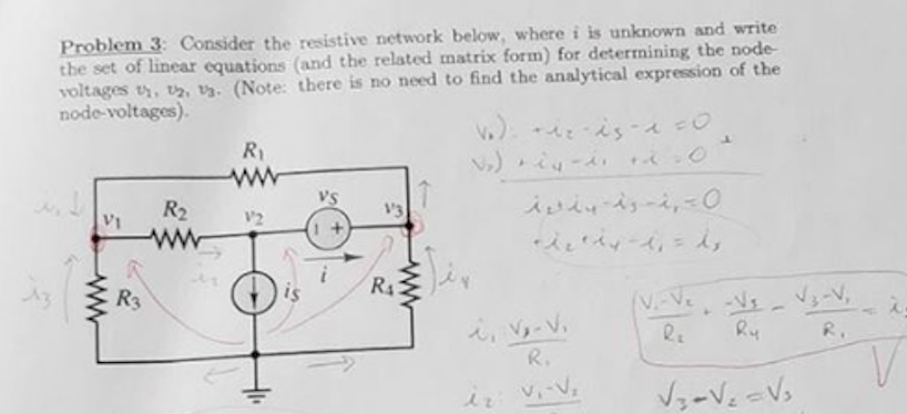 Solved Problem 3 Consider the resistive network below, where | Chegg.com