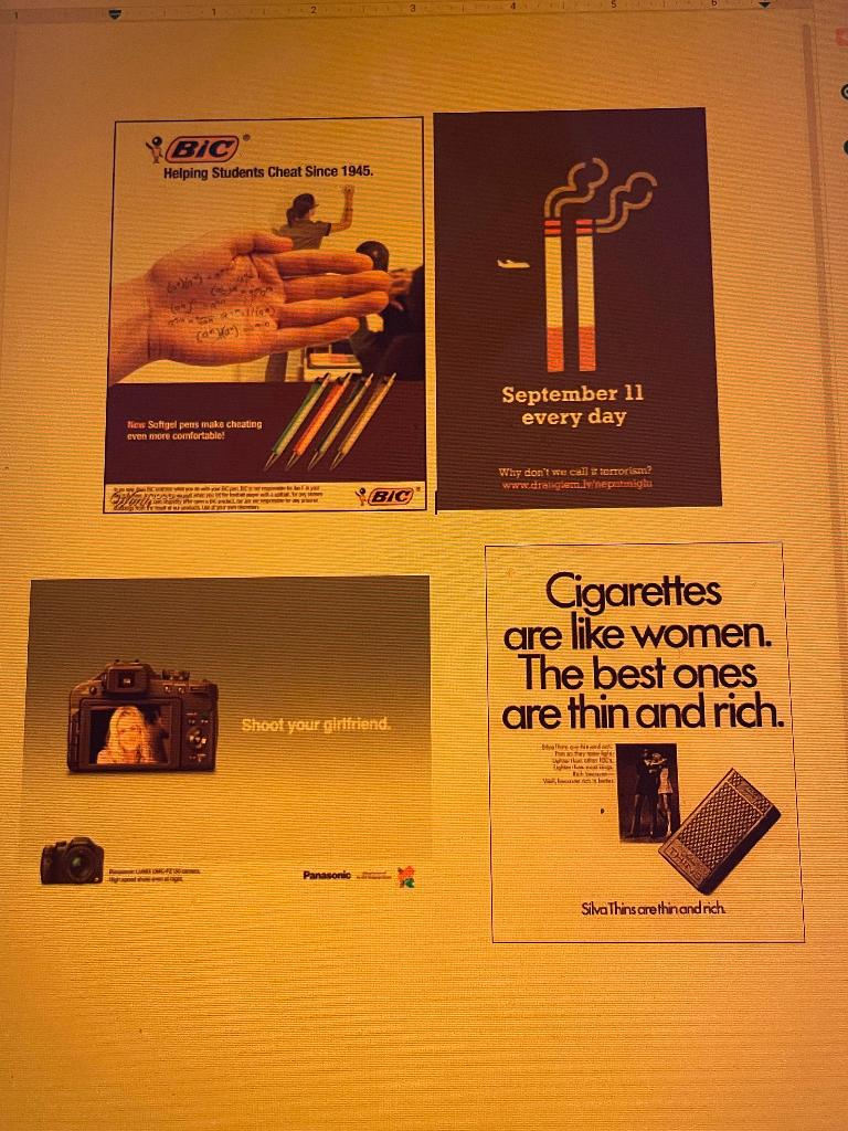 You are being provided with 4 ads that actually | Chegg.com