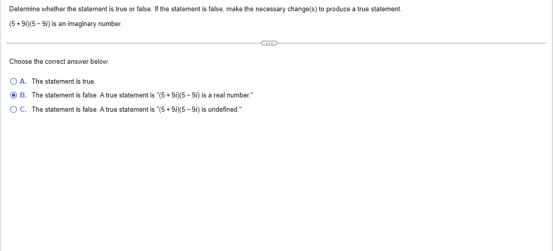 Solved Determine whether the statement is true or false. If | Chegg.com