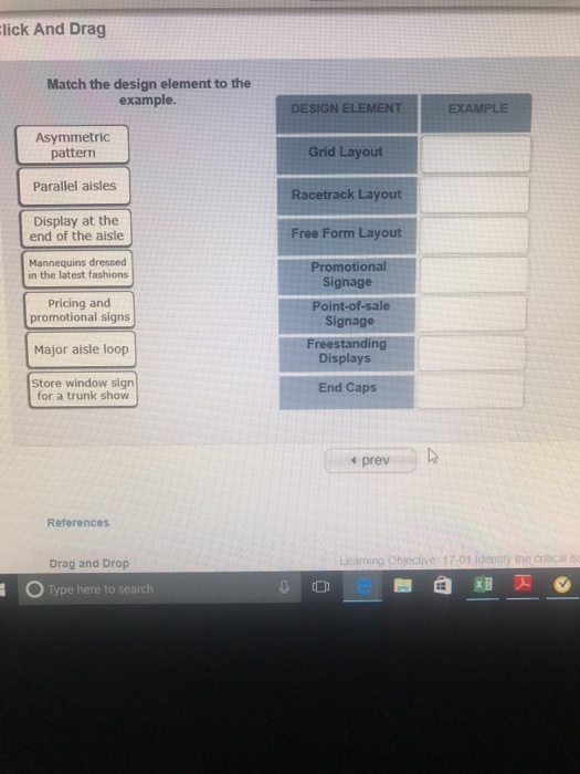 Solved Match the design element to the example. | Chegg.com