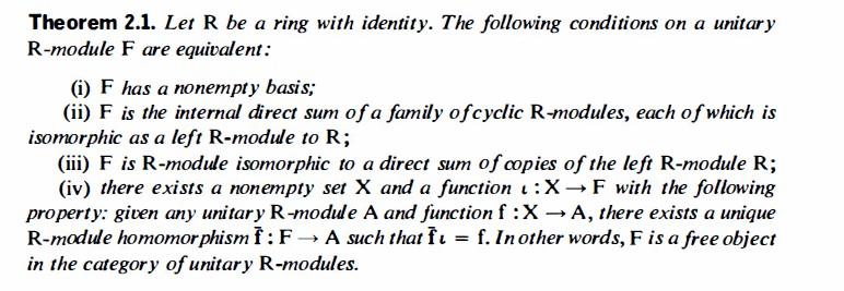 Solved Theorem 2.1. Let R be a ring with identity. The | Chegg.com
