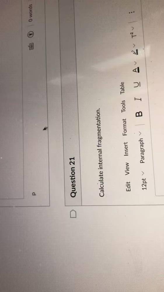 Solved Consider allocating memory for a process of size | Chegg.com