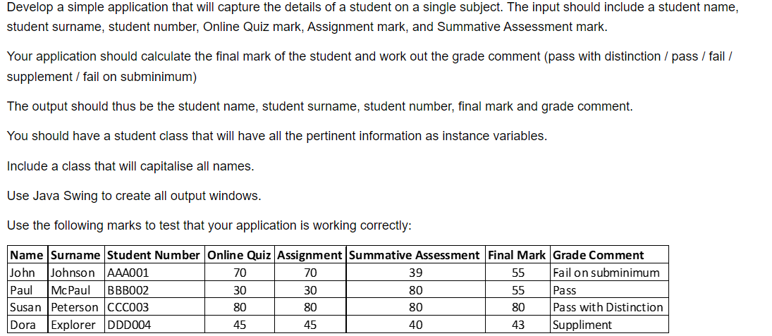 Solved Marks calculation Students at a college pursue | Chegg.com