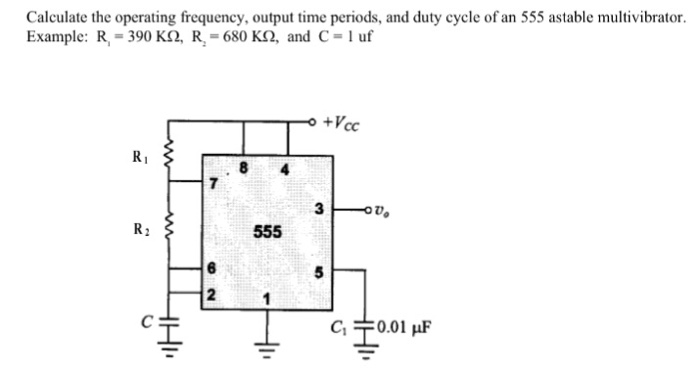 Solved Calculate the operating frequency, output time | Chegg.com