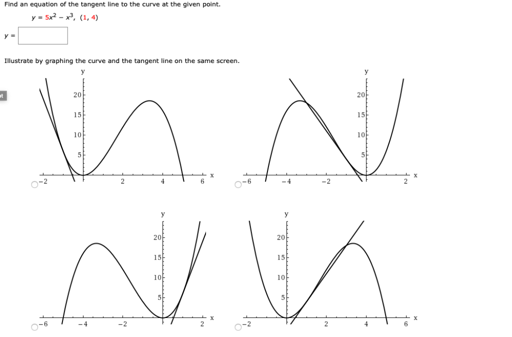Solved Find an equation of the tangent line to the curve at | Chegg.com