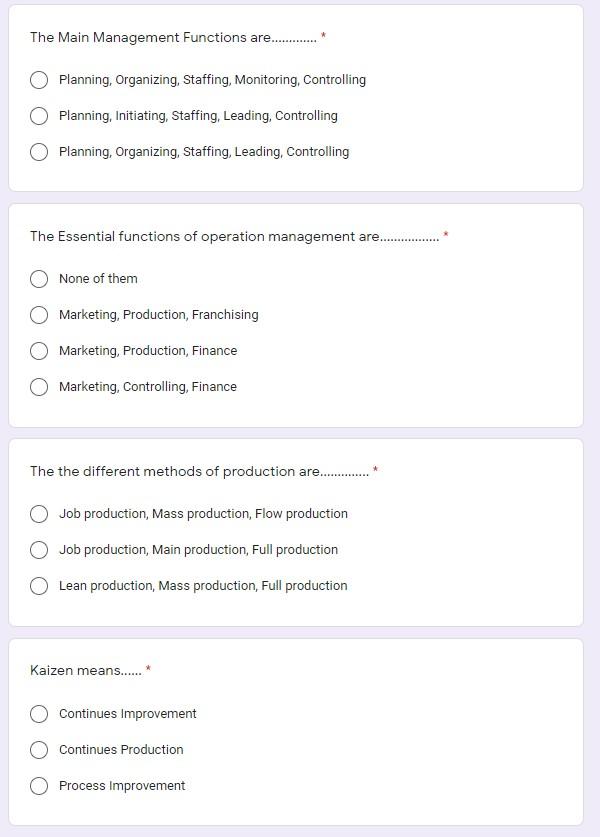 Solved The Main Management Functions are......... Planning, | Chegg.com