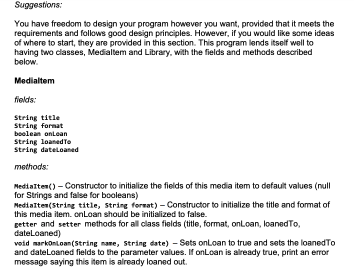 Solved Description: The goal of this project is to create a | Chegg.com