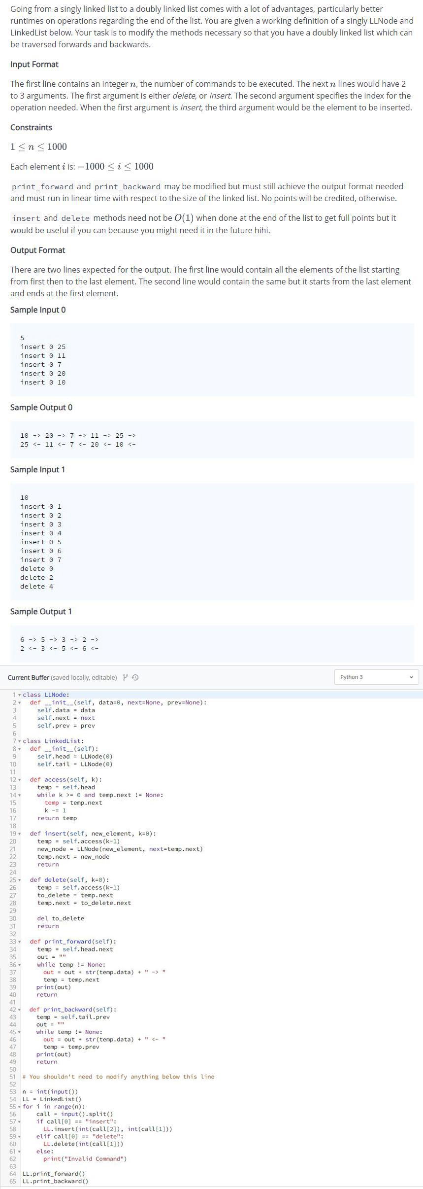 Solved The code to be edited is given below the | Chegg.com