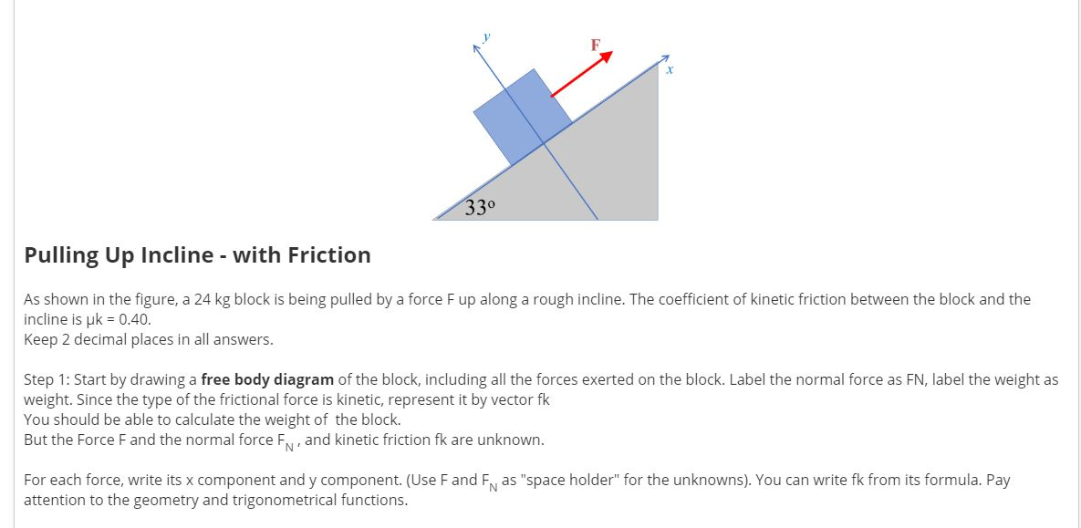 Solved 330 Pulling Up Incline - with Friction As shown in | Chegg.com