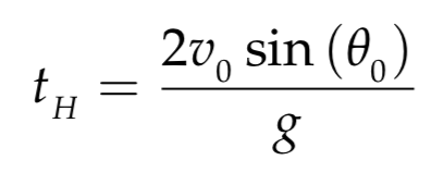Solved Using: (Range equation)and (Hang time equation)Derive | Chegg.com
