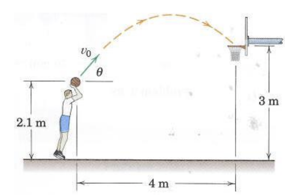 Solved A basketball player throws the ball which has | Chegg.com