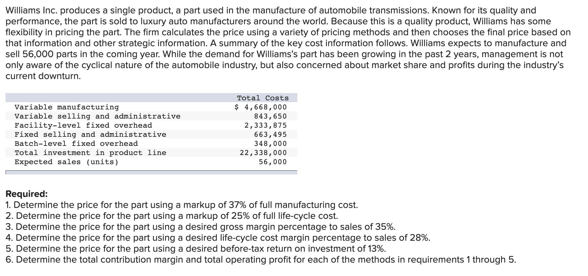Solved Required 1 Required 2 Required 3 Required 4 Required | Chegg.com