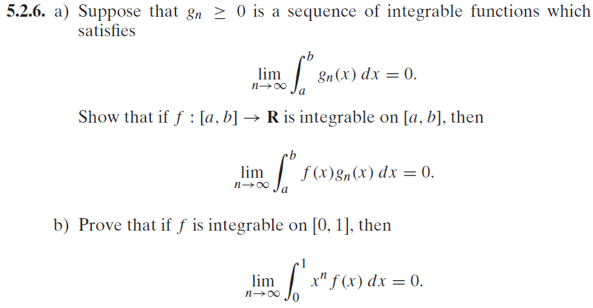 Solved 6. a) Suppose that gn≥0 is a sequence of integrable | Chegg.com