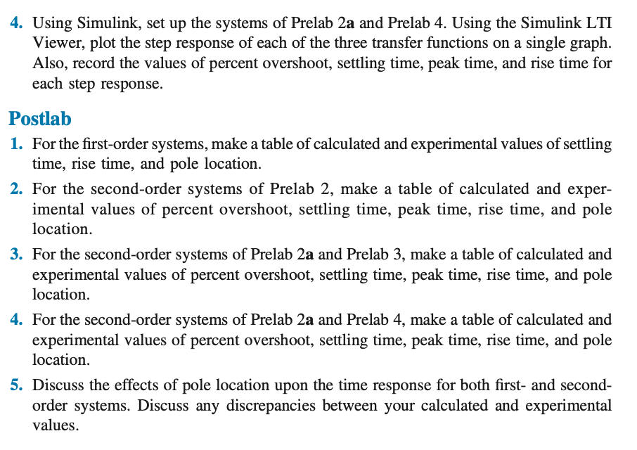 Solved Need Post Lab Questions 23 And 4 With Tables And 