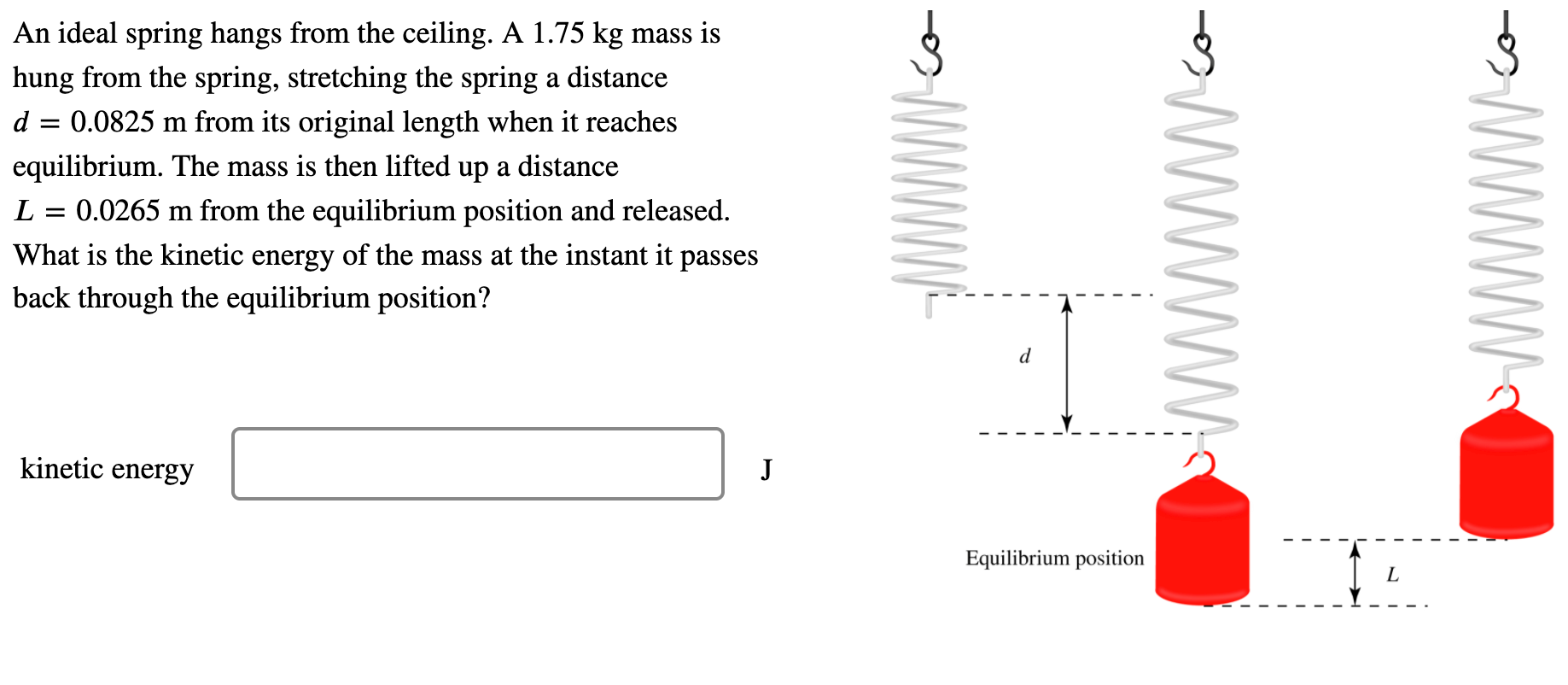 Solved The potential energy of an object attached to a | Chegg.com
