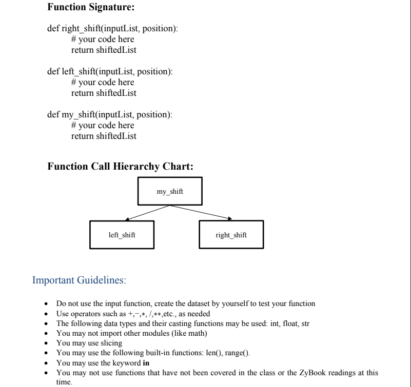 Solved Problem Description Implement A Function Myshift 3912