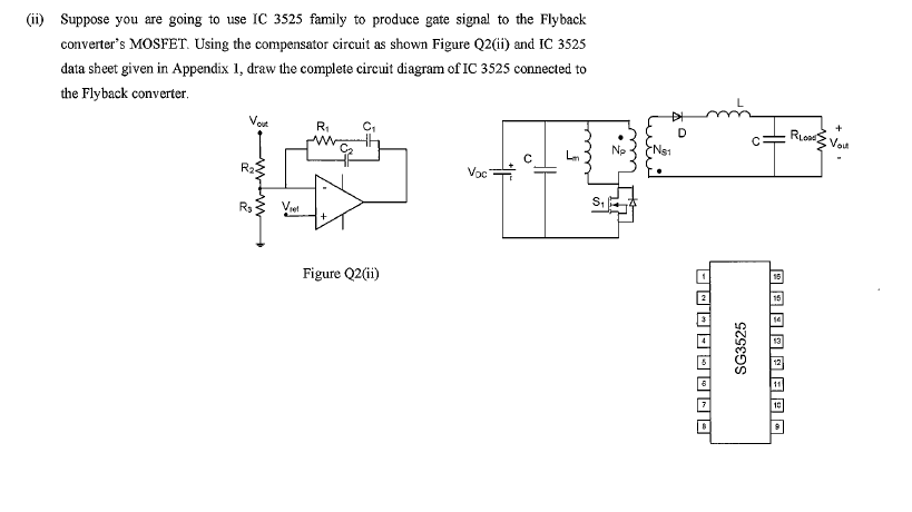 Solved ii) Suppose you are going to use IC 3525 family to | Chegg.com