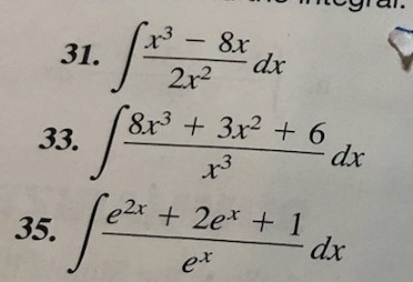 Solved Finding Indefinite Integrals in Exer any basic | Chegg.com