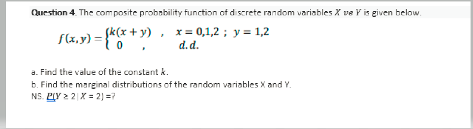 Solved Question 4. The composite probability function of | Chegg.com