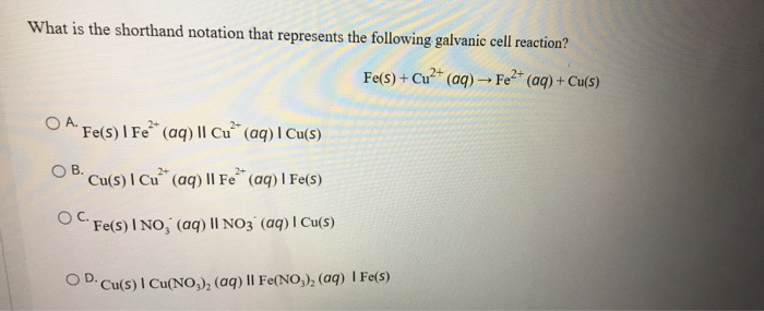 Solved What is the shorthand notation that represents the | Chegg.com