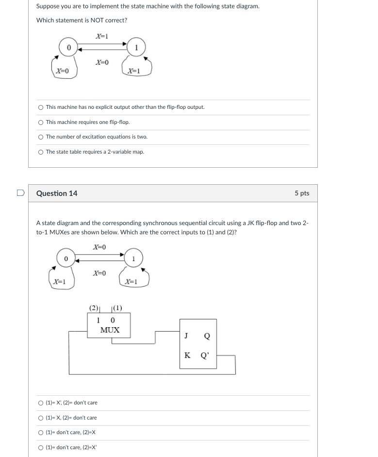 Solved Suppose you are to implement the state machine with | Chegg.com