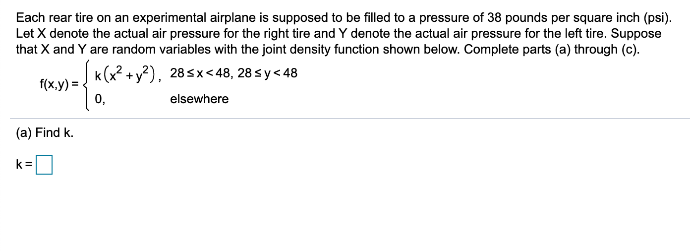 Solved Each Rear Tire On An Experimental Airplane Is Chegg solved-each-rear-tire-on-an-experimental-airplane-is-chegg
