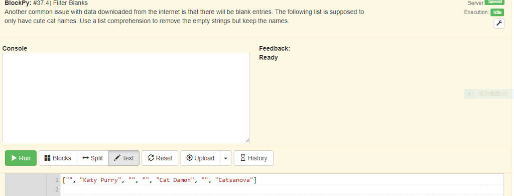 Solved Blockpy 37 4 Filter Blanks Another Common Issue
