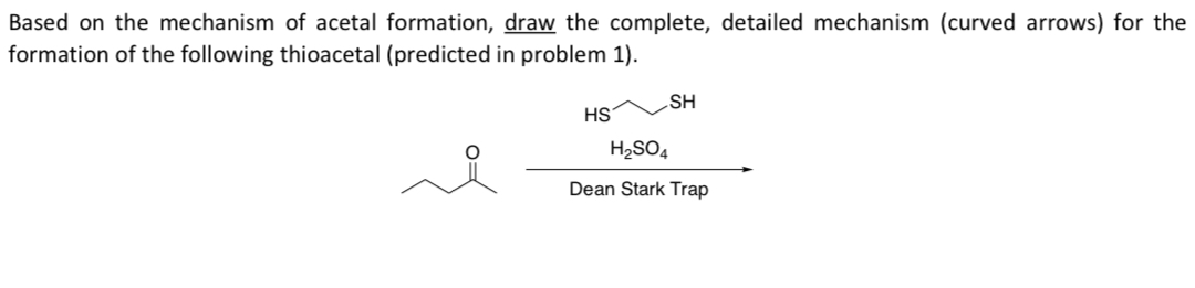 Solved Based on the mechanism of acetal formation, draw the | Chegg.com