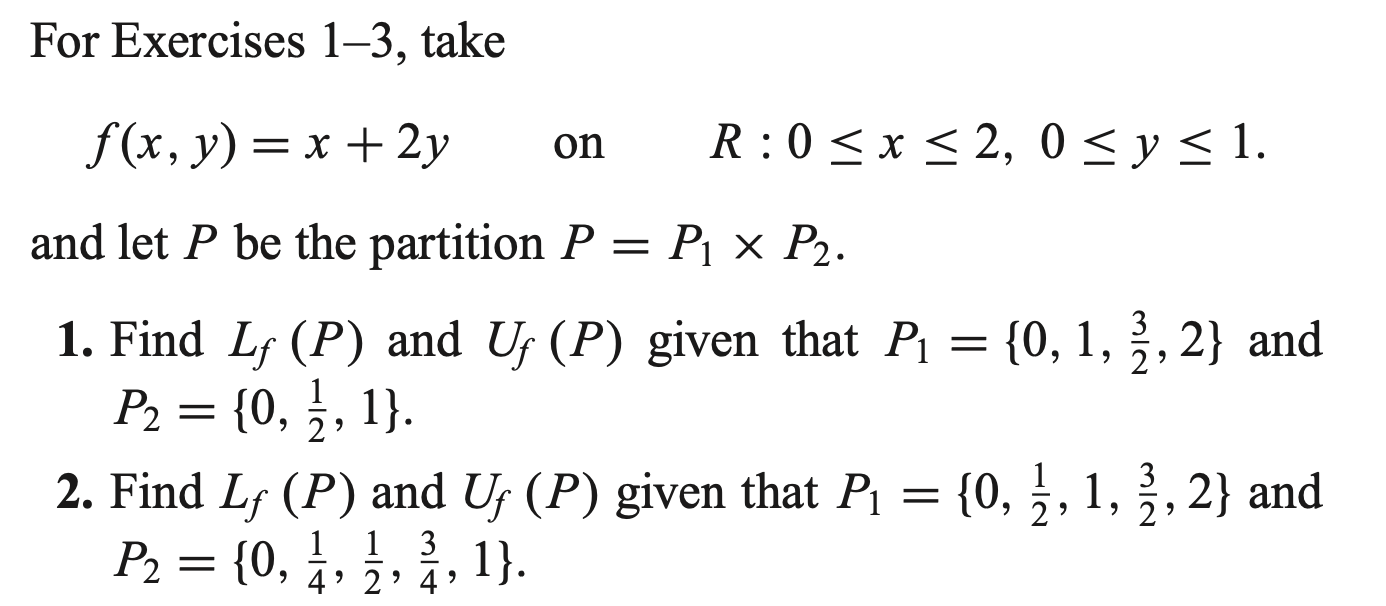 Solved For Exercises 1-3, | Chegg.com