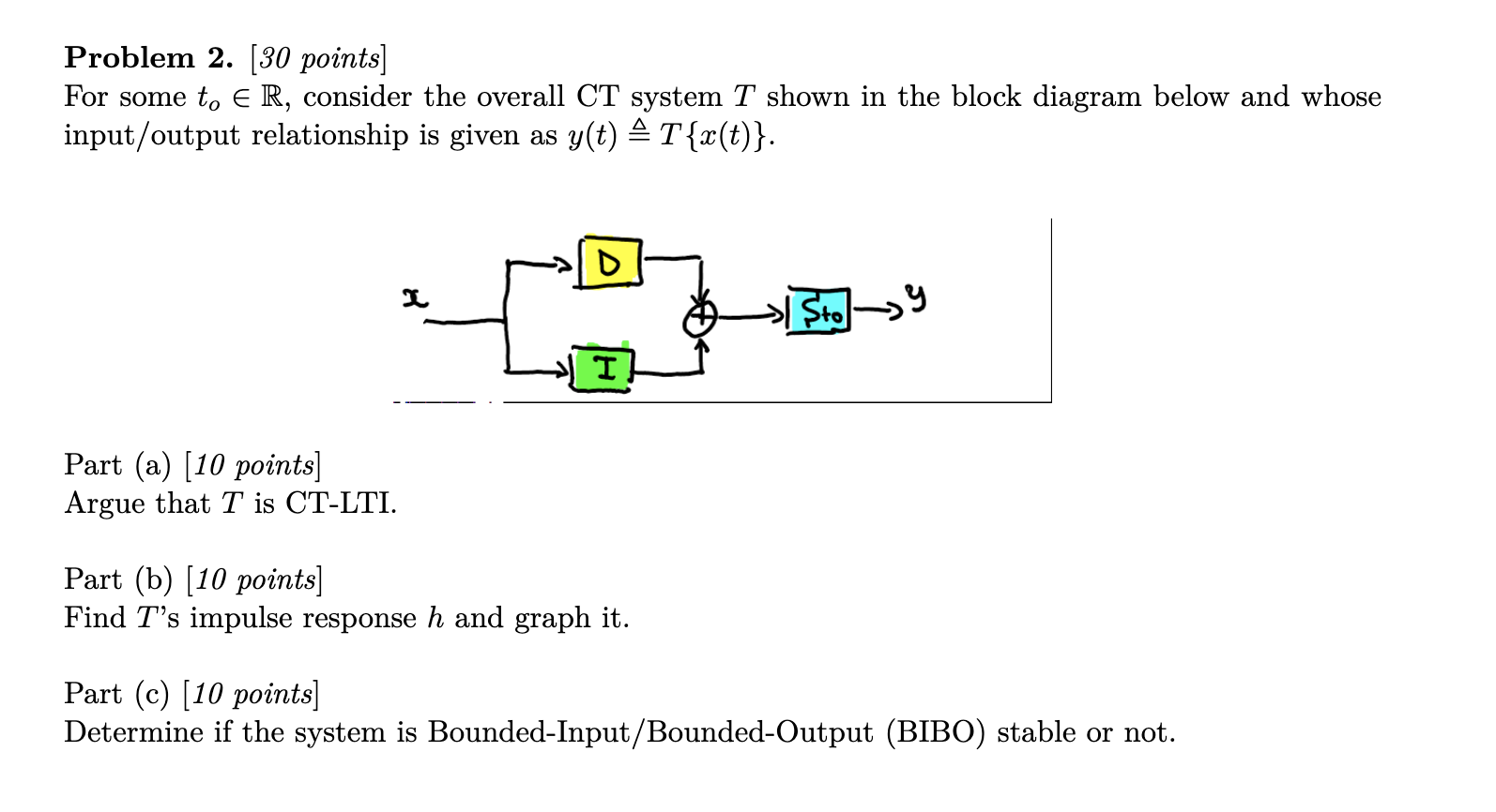 Solved Problem 2. [30 points] For some to ER, consider the | Chegg.com