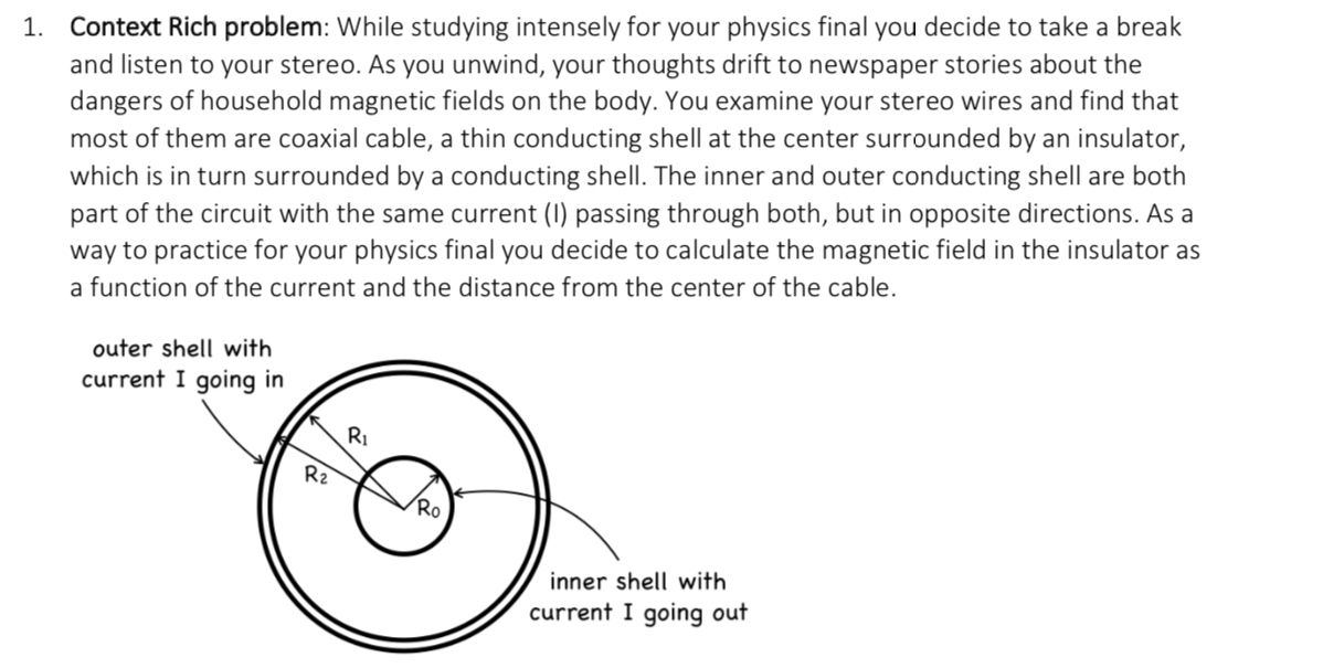 Solved 1. Context Rich problem: While studying intensely for | Chegg.com