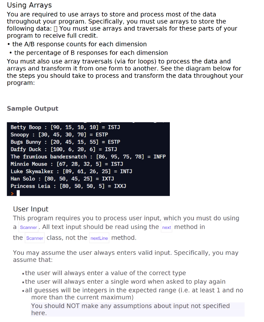 Overview This program will process an input file | Chegg.com