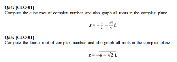 Solved Q\#4: [CLO-01] Compute the cube root of complex | Chegg.com