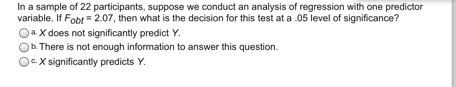 Solved In a sample of 22 participants, suppose we conduct an | Chegg.com