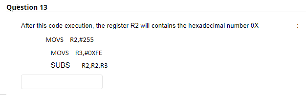 Solved After this code execution, the register R2 will | Chegg.com