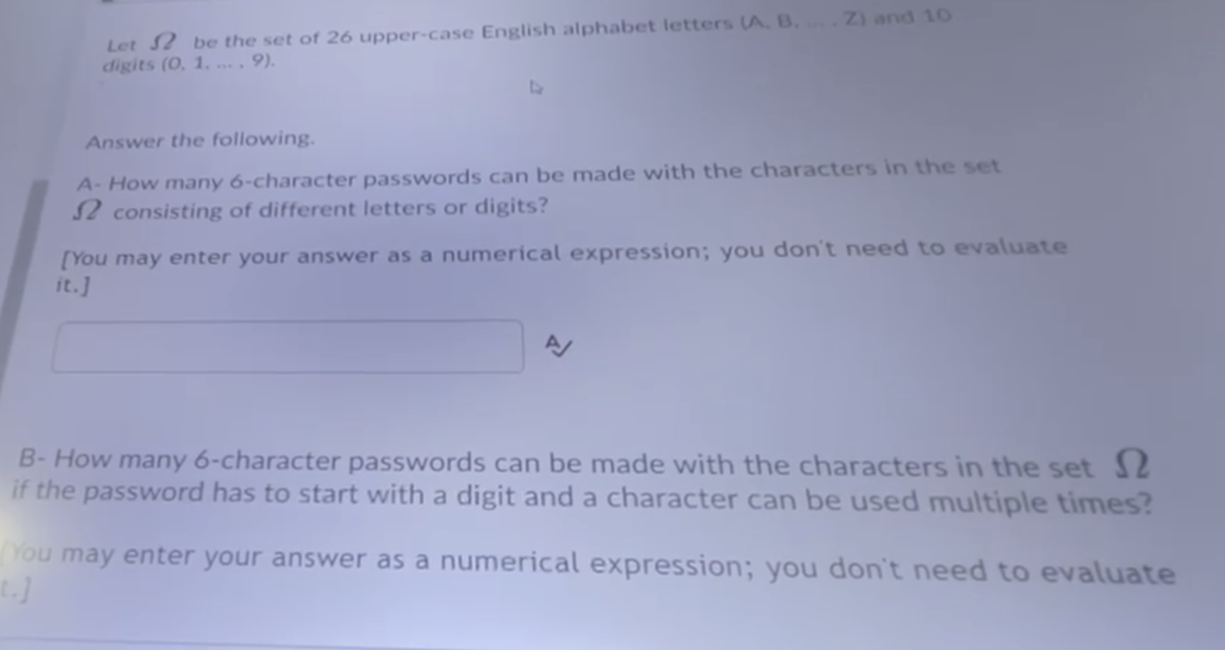 Solved Z und 10 Let S2 be the set of 26 upper-case English | Chegg.com
