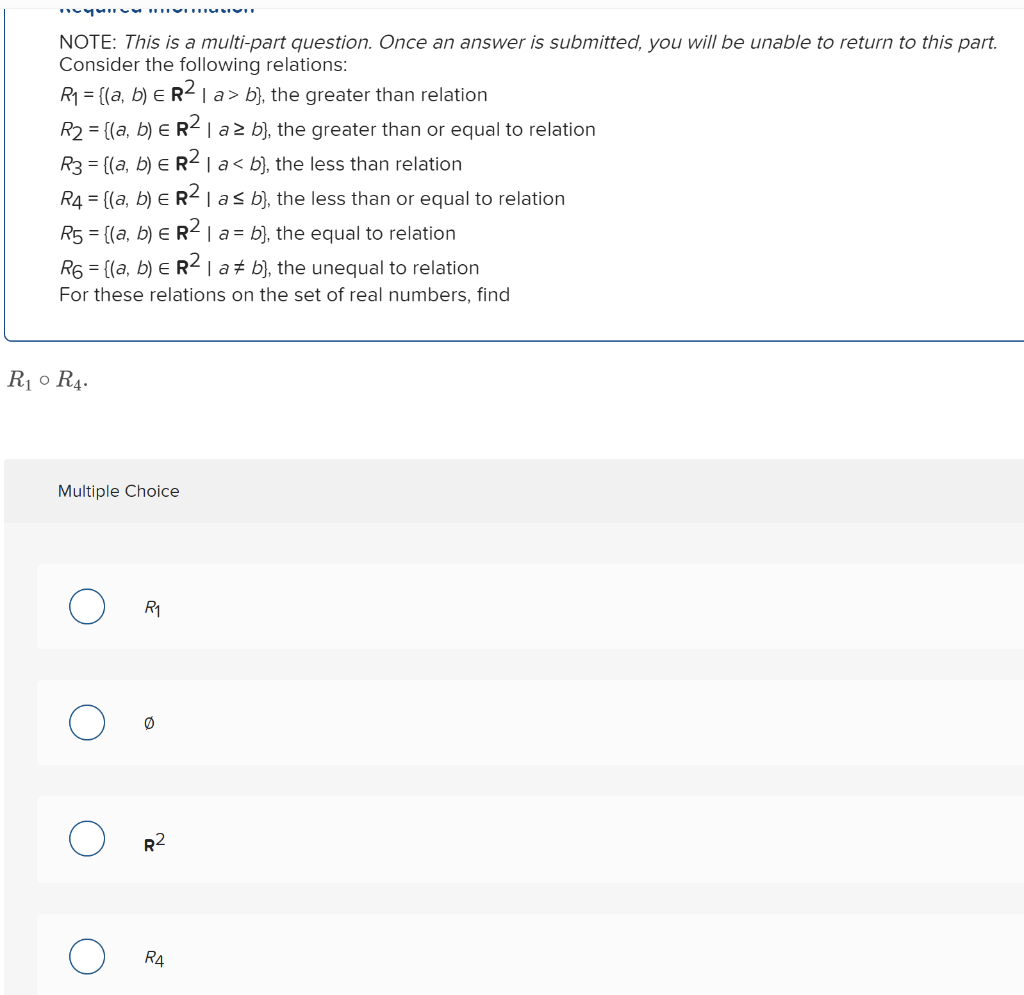 Solved """""ari. NOTE: This is a multi-part question. Once | Chegg.com