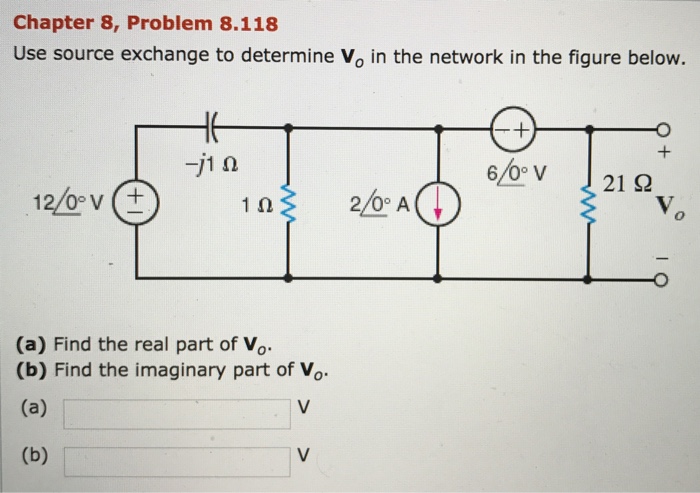 Solved Chapter 8, Problem 8.113 (Circuit Solution) Find Vo | Chegg.com