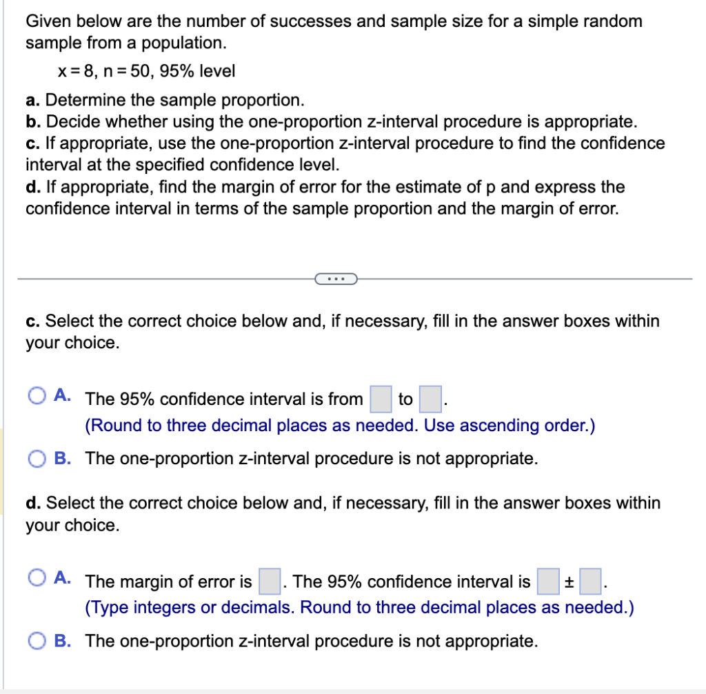 Solved Given below are the number of successes and sample | Chegg.com