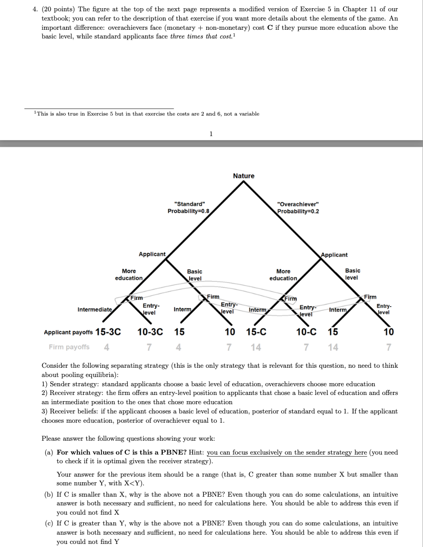 Solved 4. (20 points) The figure at the top of the next page | Chegg.com