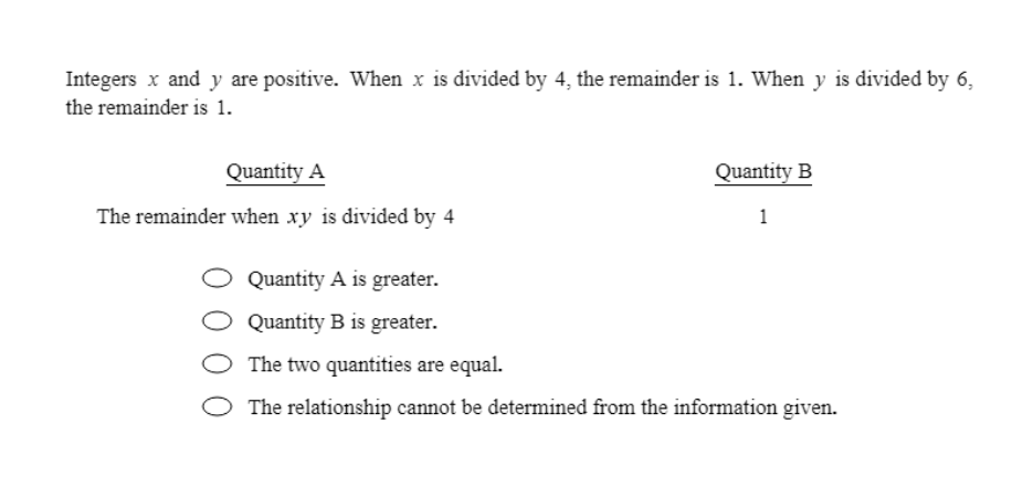 Solved Integers x ﻿and y ﻿are positive. When x ﻿is divided | Chegg.com