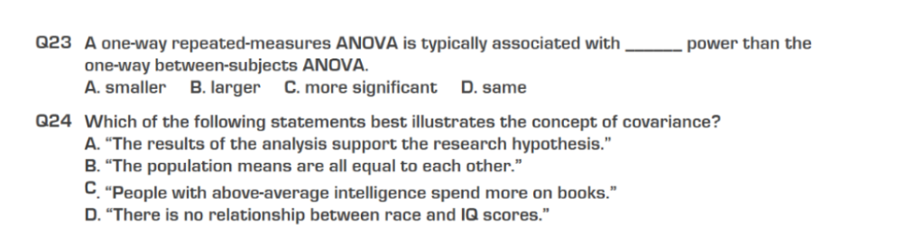 Solved The answers to Q23 is B , and the answer to Q24 is | Chegg.com