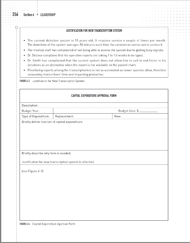 Capital Equipment Budget Instructions: Complete the | Chegg.com