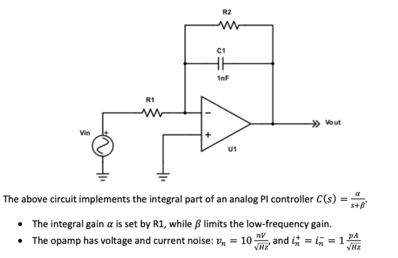 Solved A. Choose R1 and R2 so that the gain is 1 at 1 kHz, | Chegg.com