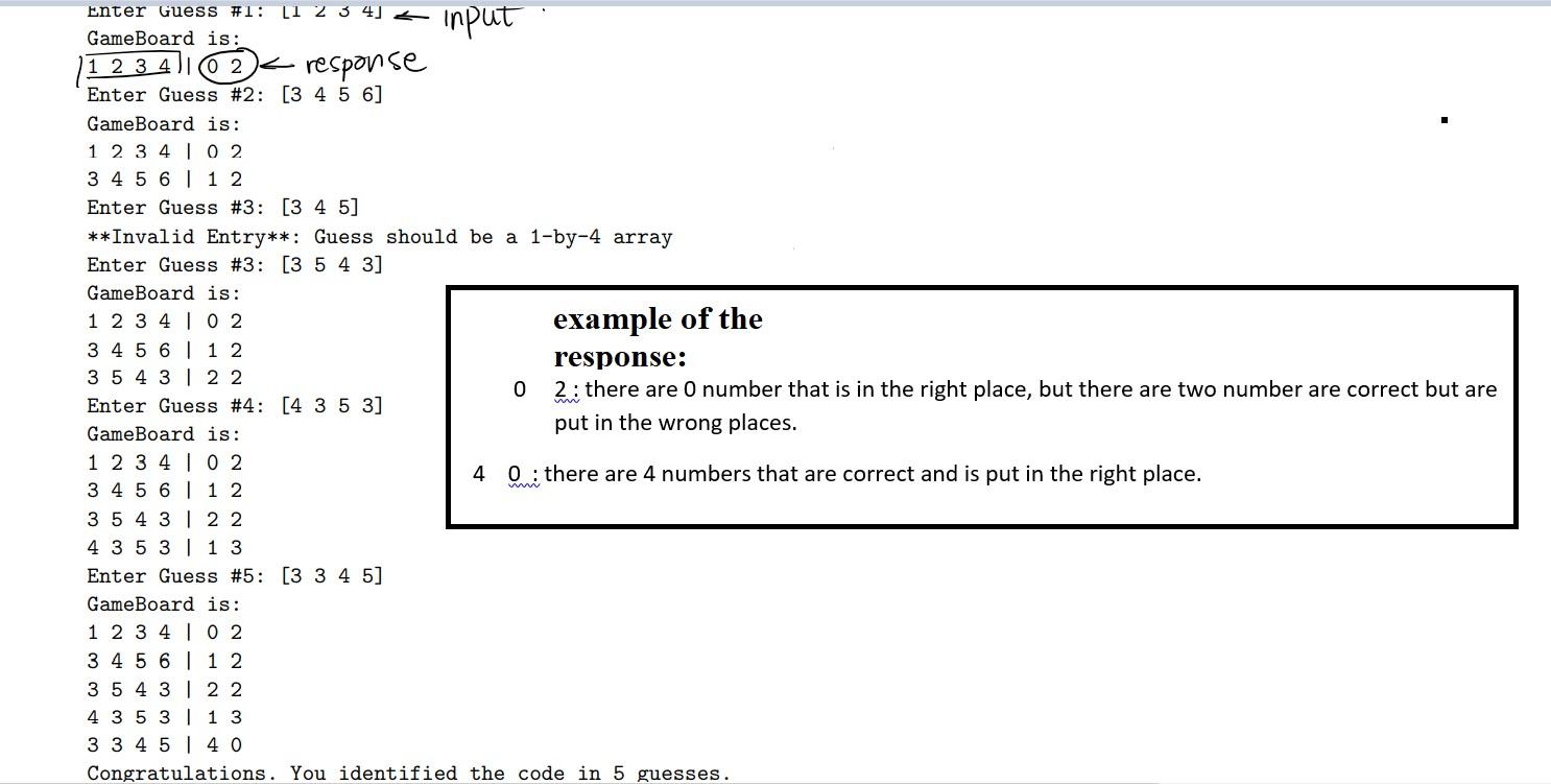 MATLAB can you help me write a code for this guessing | Chegg.com