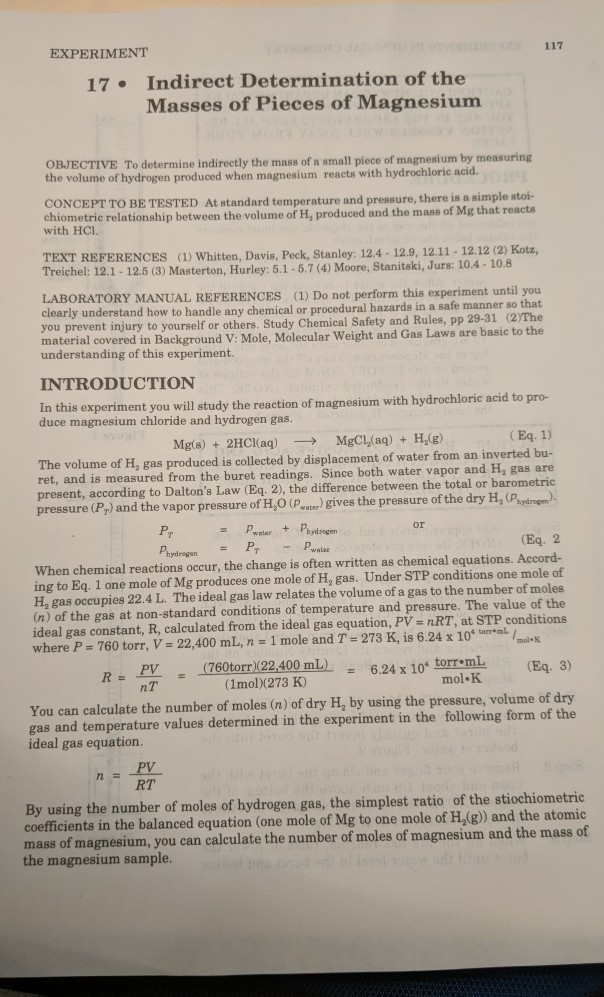 Solved What would be a good discussion of this experiment | Chegg.com